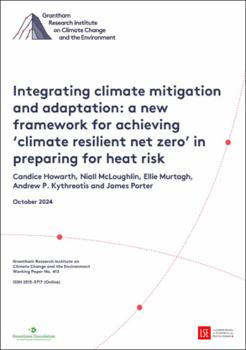Integrating climate mitigation and adaptation: a new framework for ...