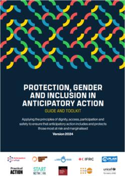 Protection, Gender and Inclusion in Anticipatory Action Guide and ...